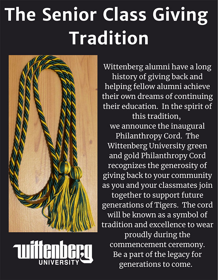 Senior Class Giving | Wittenberg University