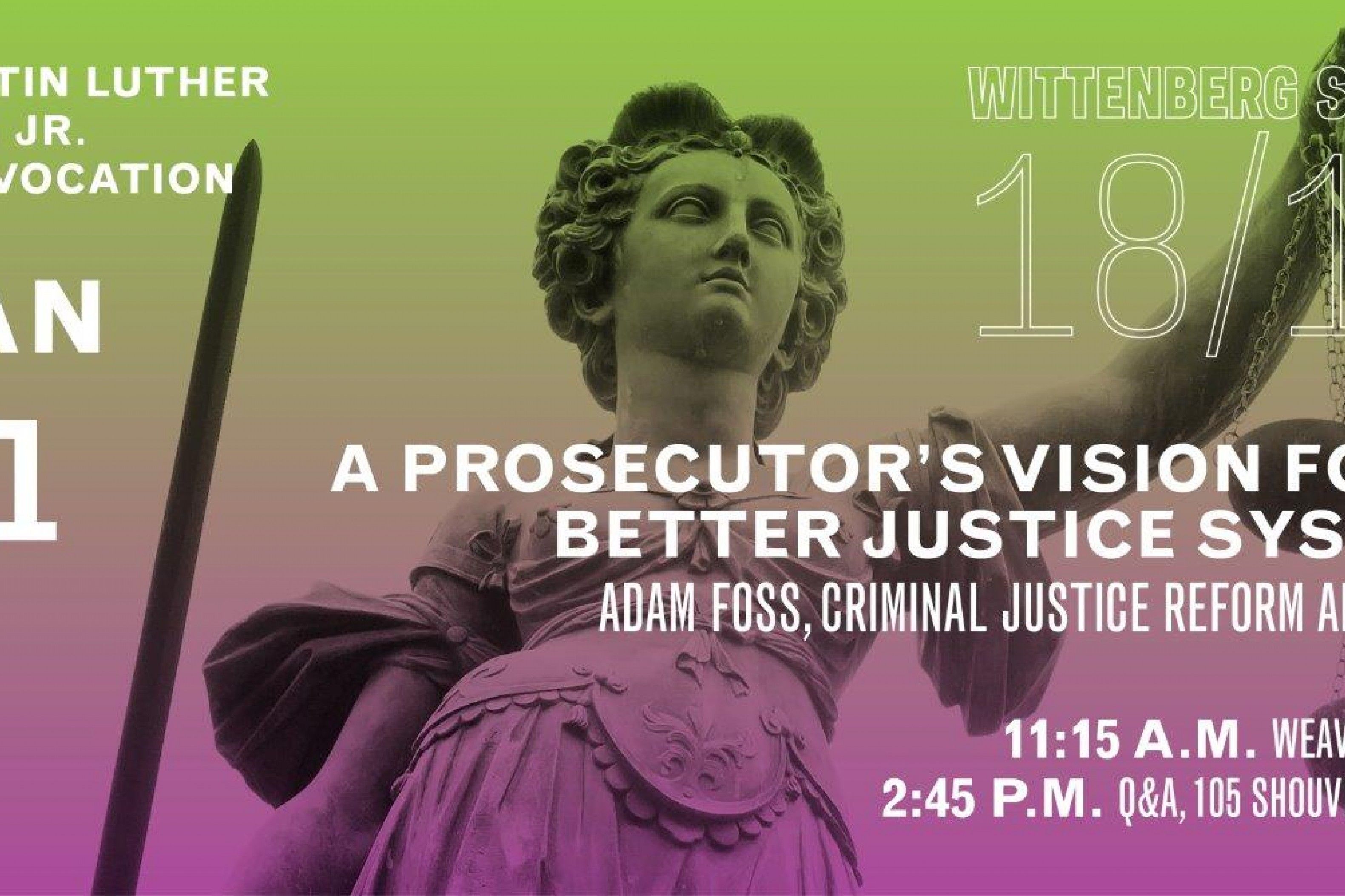 A Prosecutor’s Vision for A Better Justice System | Wittenberg University